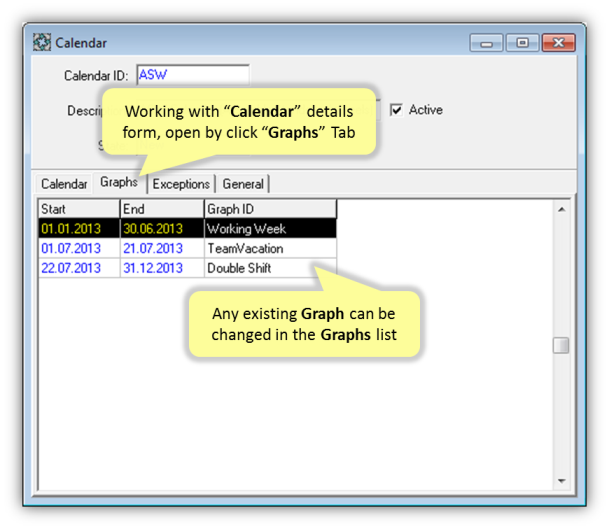 ProdMaster How To Change Graph For Calendar